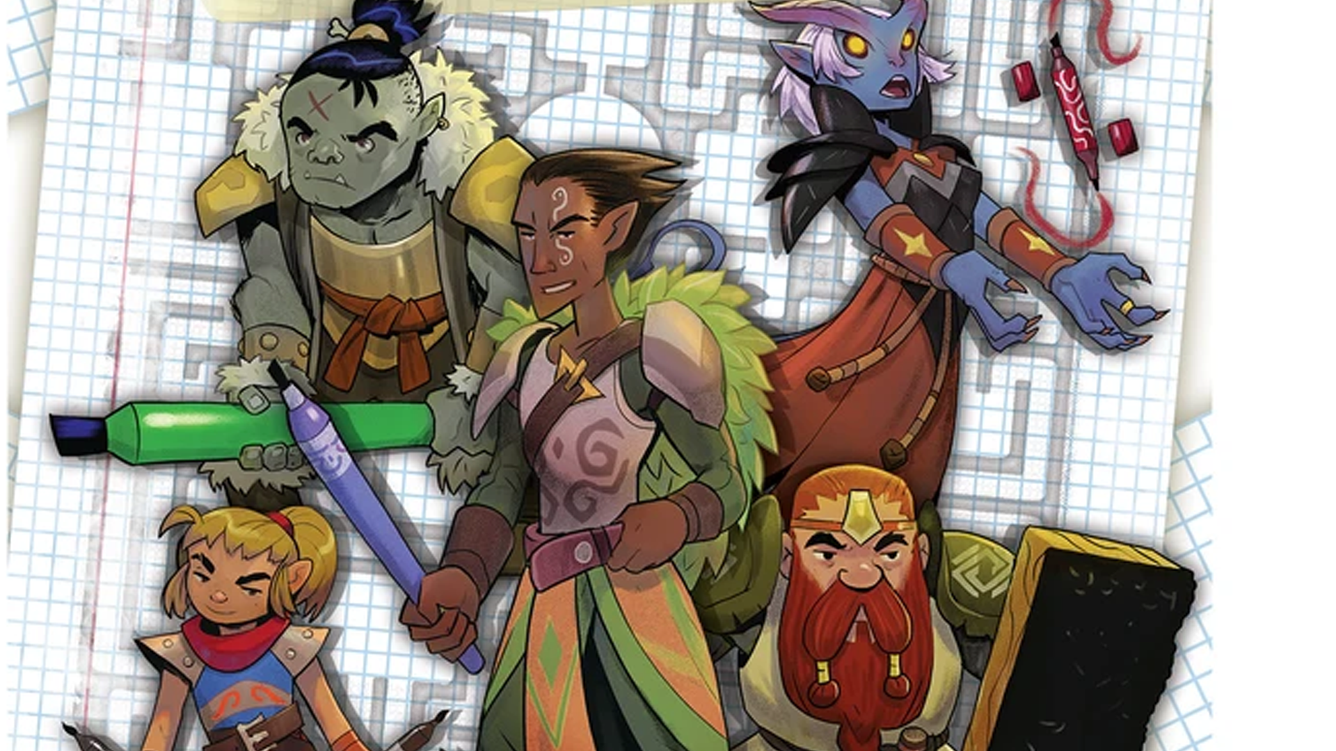 Dungeon Scrawlers: Heroes of Undermountain is an official D&D drawing ...