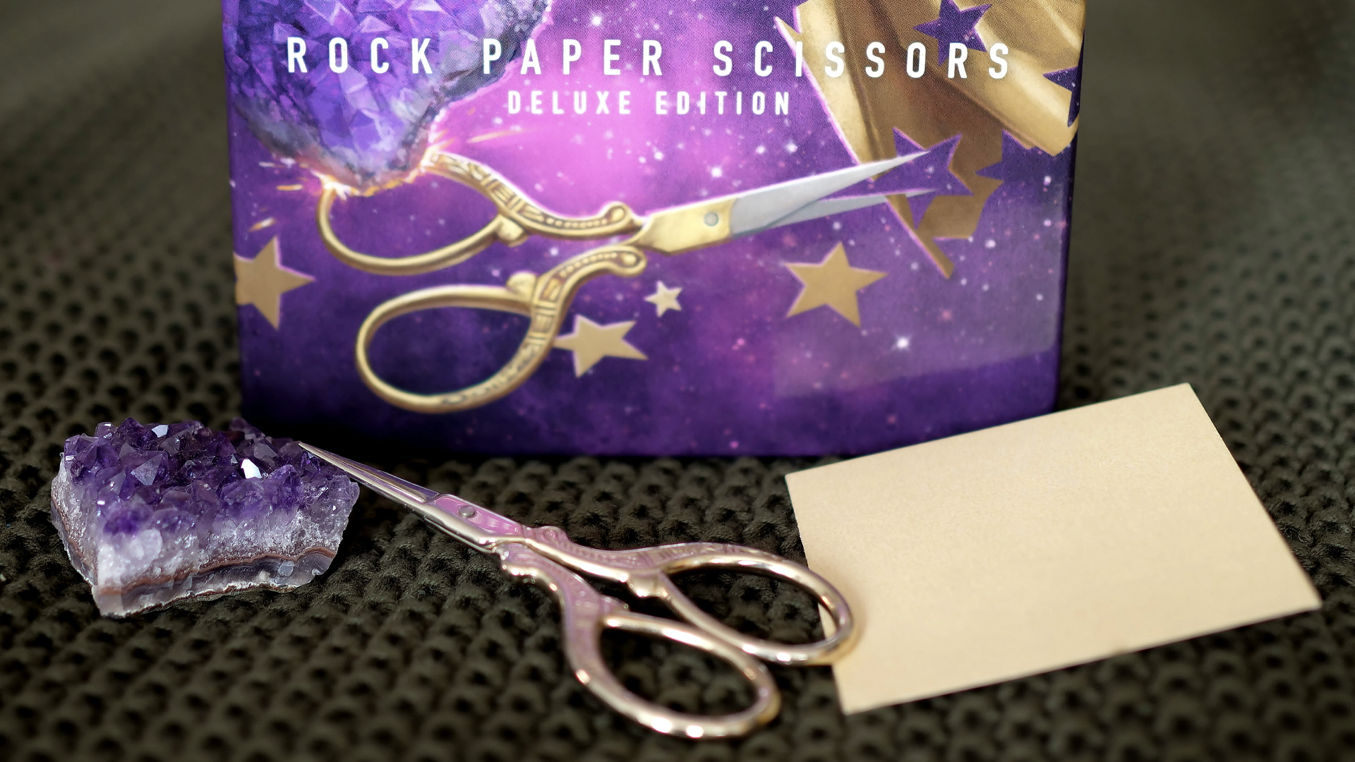 Rock Paper Scissors: Deluxe Edition costs £20, includes actual rock ...
