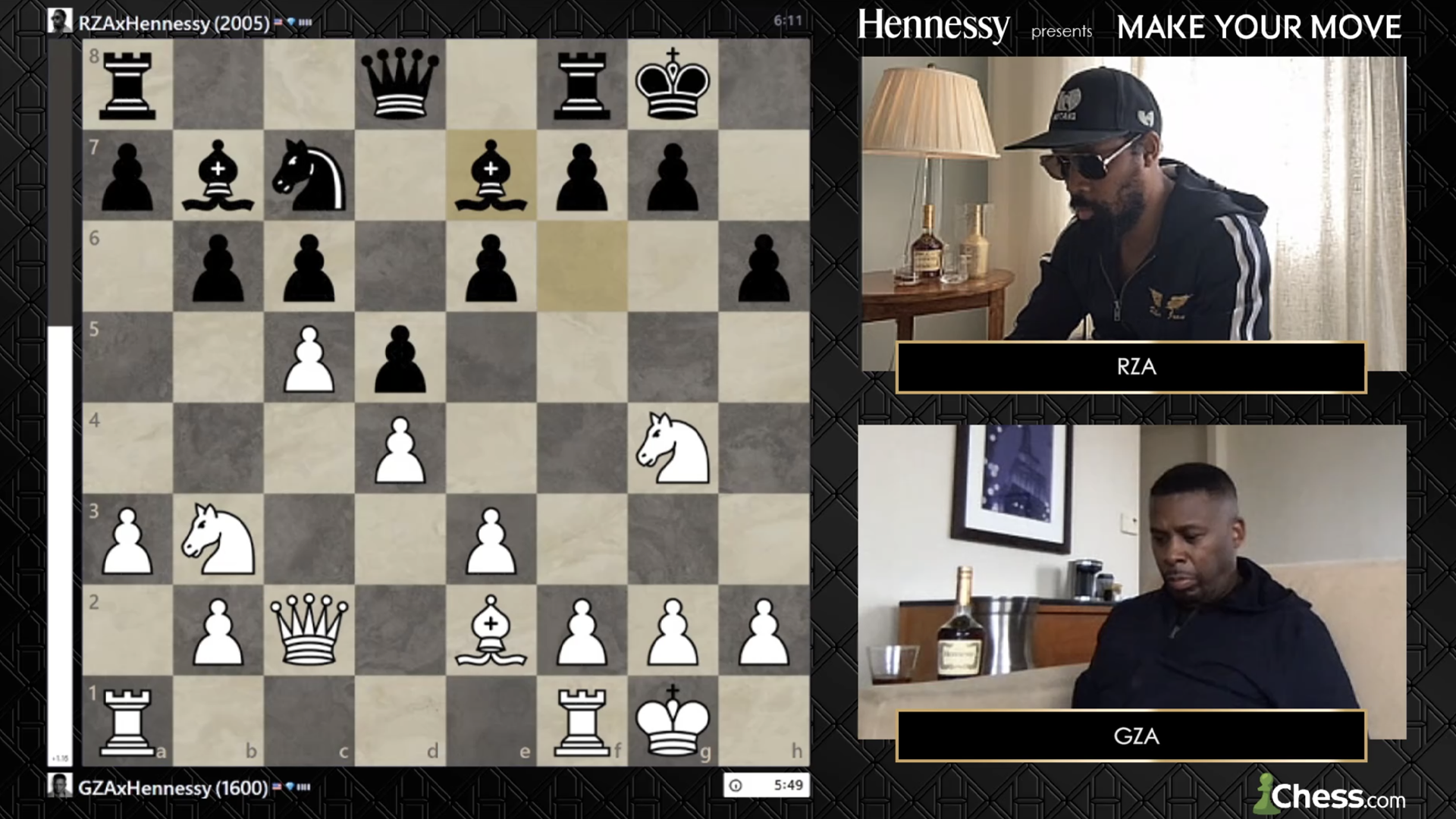 Watch Wu-Tang Clan rappers RZA and GZA play chess against a grandmaster ...