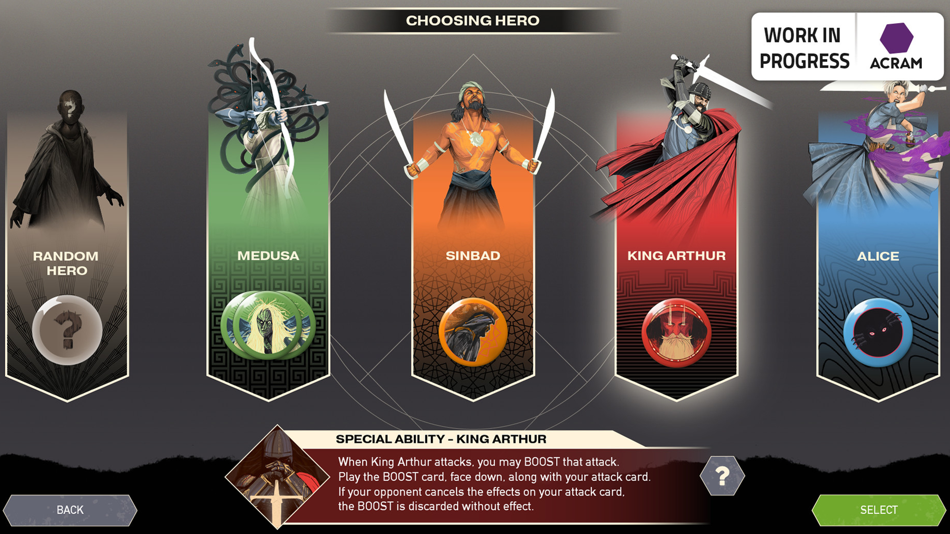 Unmatched, the skirmish game featuring Medusa and King Arthur, is ...